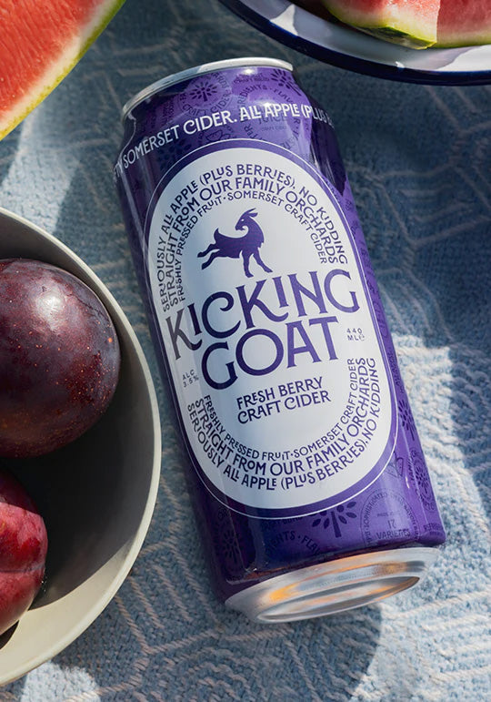 Order Kicking Goat Cider Fresh Berry in 440ml cans